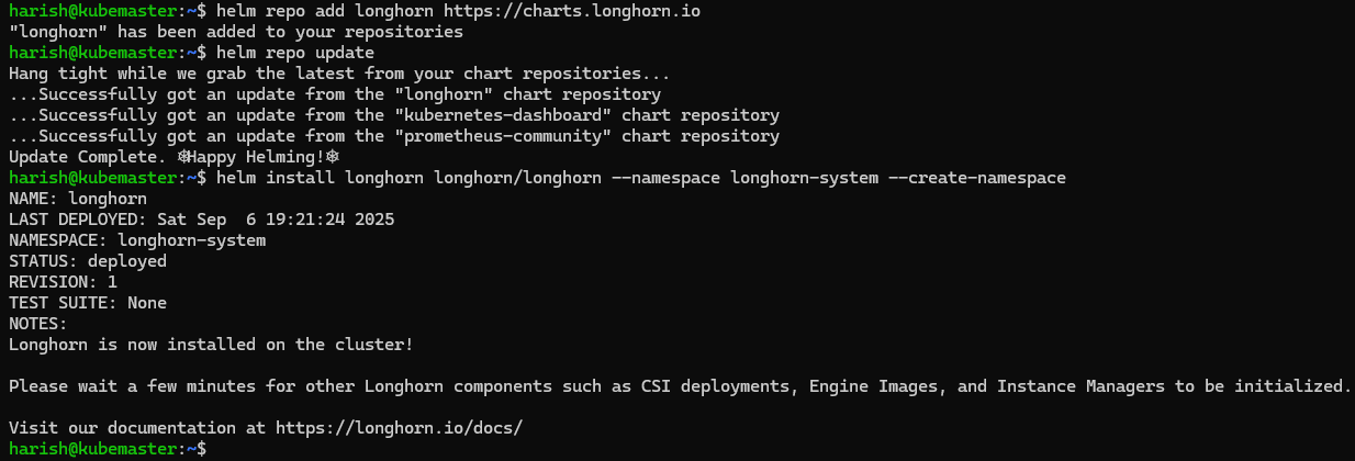 Installing Longhorn: Distributed Storage for Kubernetes